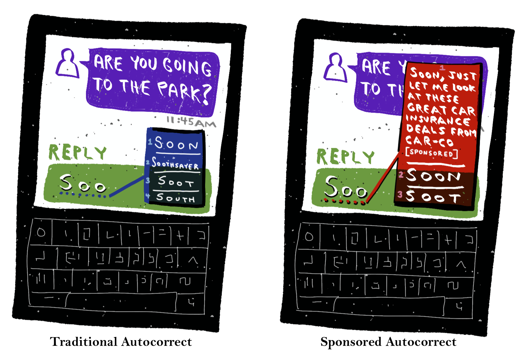 With “sponsored auto-correct,” you’ll be able to buy a phone for even ...