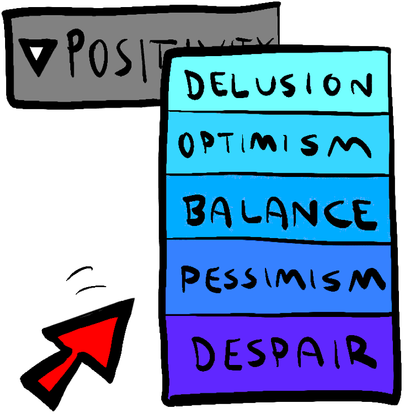 Tailor your social media news feed to emphasize delusional optimism or ...